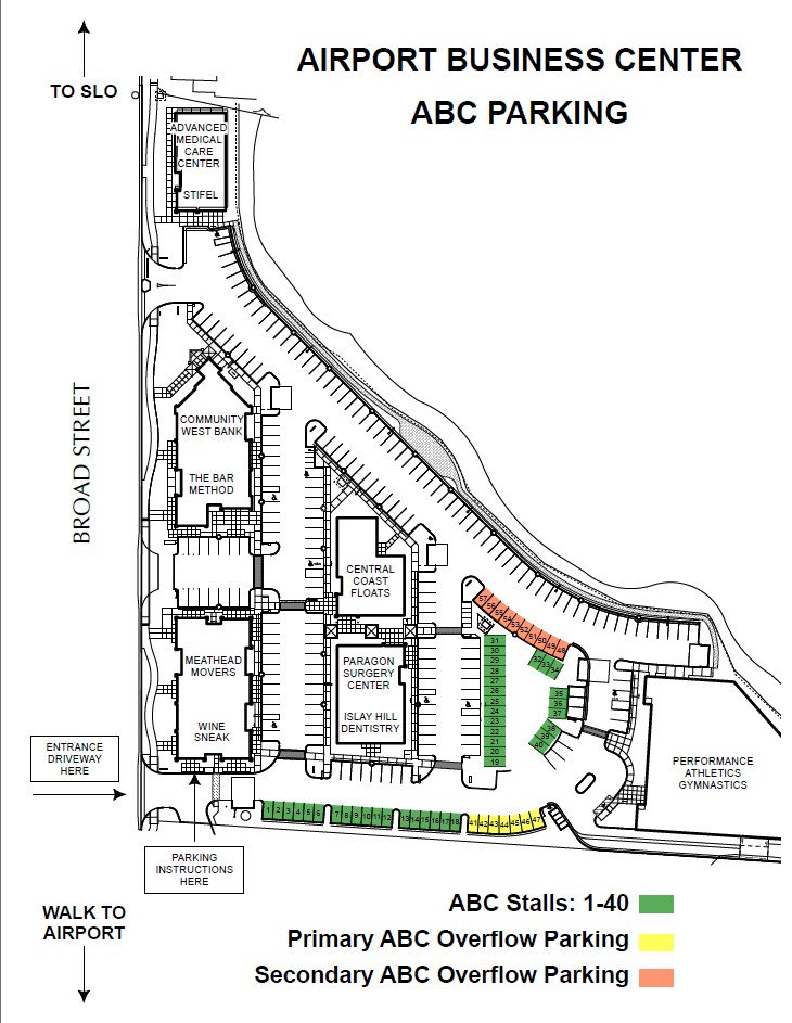 Parking Lot Diagram – ABC Parking SLO